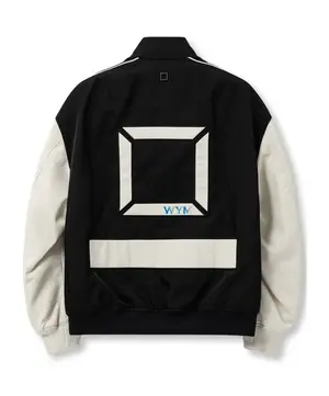 WOOYOUNGMI Long-sleeved Zipper Jacket With Patches