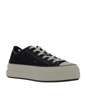 Valentino Garavani Toile Iconograph Totaloop Lace-up Sneakers