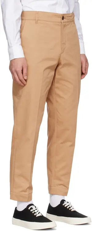 Maison Kitsuné Straight-leg Cropped Tailored Trousers