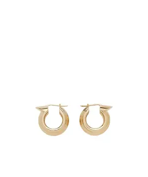 FERRAGAMO Gancio Hoop Earrings - Yellow