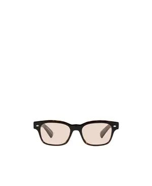 Oliver Spencer Tortoiseshell-effect Rectangle Frame Glasses