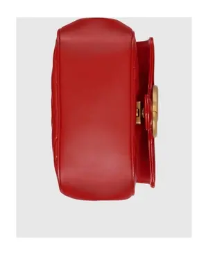 Gucci Gg Marmont Matelassé Shoulder Bag - Red