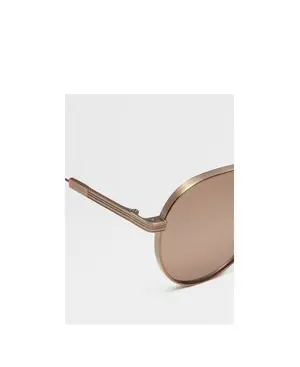 Zegna Retro Metal Sunglasses