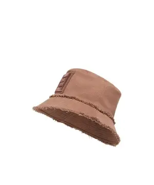 Fendi Logo Patch Bucket Hat - Brown