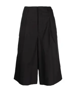LEMAIRE Knee-length Tailored Shorts - Black