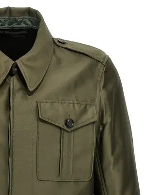 TOM FORD Military Style Belted Jacket