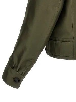 TOM FORD Military Style Belted Jacket