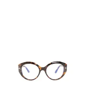 TOM FORD Oval Frame Eyeglasses - Multicolor