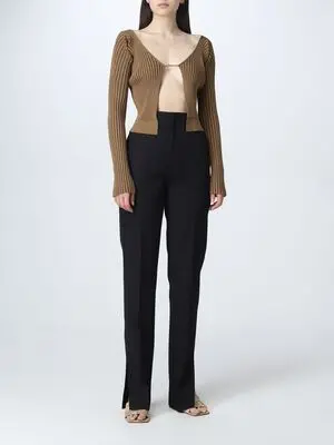 Jacquemus Logo Long Sleeve Ribbed Cardigan