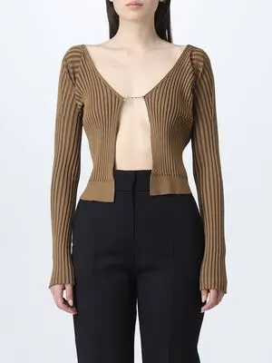 Jacquemus Logo Long Sleeve Ribbed Cardigan