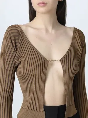 Jacquemus Logo Long Sleeve Ribbed Cardigan