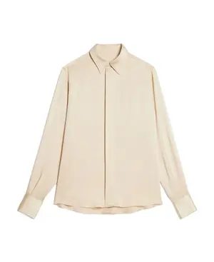 AMI Paris Silk Finish Long-sleeve Shirt