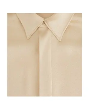 AMI Paris Silk Finish Long-sleeve Shirt