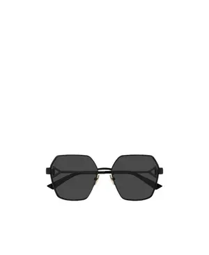 Bottega Veneta Geometric Frame Sunglasses - Black