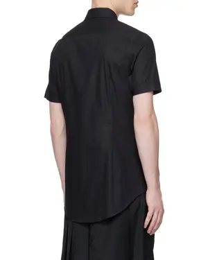 VIVIENNE WESTWOOD Orb Embroidered Short-sleeved Shirt - Black