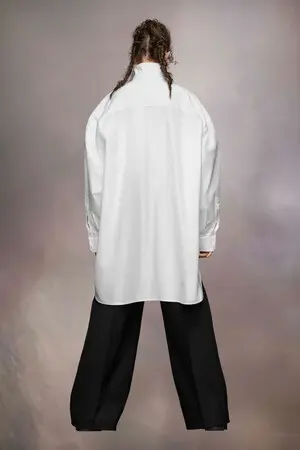 MAISON MARGIELA Oversized Drop-shoulder Shirt - White
