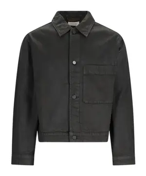 LEMAIRE Long Sleeve Boxy Trucker Jacket - Black