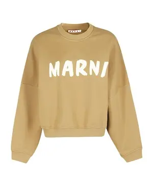 Marni Logo Printed Crewneck Sweatshirt