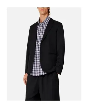 Ami Single-breasted Tailored Jacket - Black