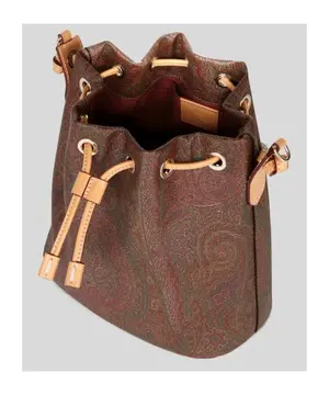 Etro Paisley Jacquard Cotton Bucket Bag