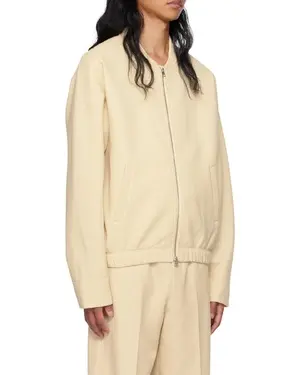 Ami Zip Up Bomber Jacket