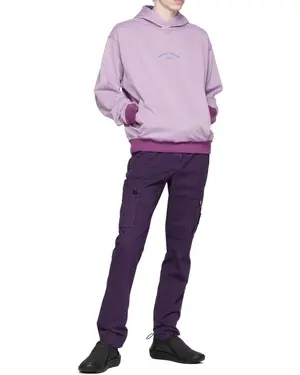 Stone Island Logo Print Drawstring Hoodie