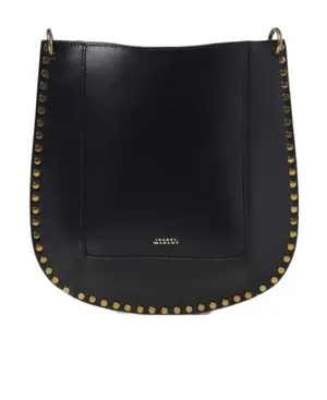 Isabel Marant Étoile Curved Edge Studded Shoulder Bag - Black