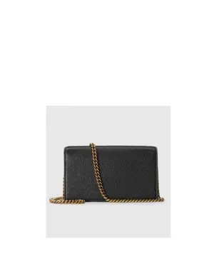 Gucci Interlocking G Wallet On Chain - Black