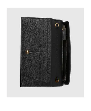 Gucci Interlocking G Wallet On Chain - Black