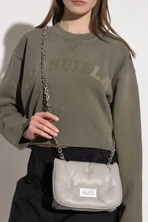 MAISON MARGIELA Glam Slam Quilted Messenger Bag - Nude