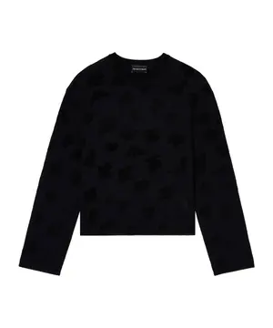 Emporio Armani All-over Jacquard Crewneck Jumper