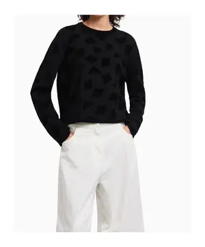 Emporio Armani All-over Jacquard Crewneck Jumper