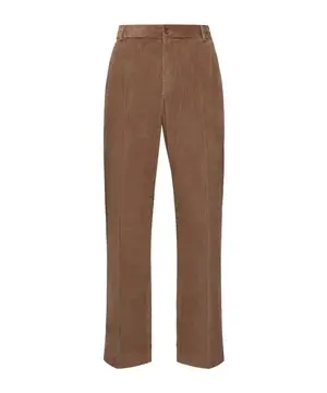 Moncler Corduroy Straight-leg Trousers - Brown