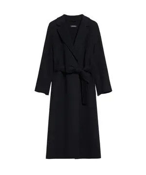 Long Shawl Neck Wool Coats