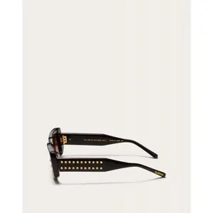 Valentino Garavani Rectangular Frame Sunglasses With Studded Temples