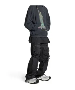 Balenciaga Liberty Destroyed Oversized Hoodie