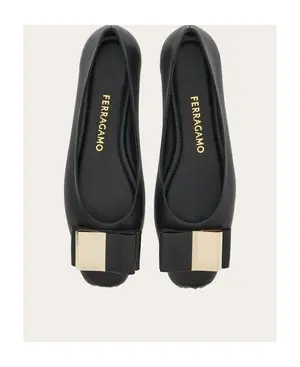 FERRAGAMO Ballet Flats With Bow And Knot Detailing