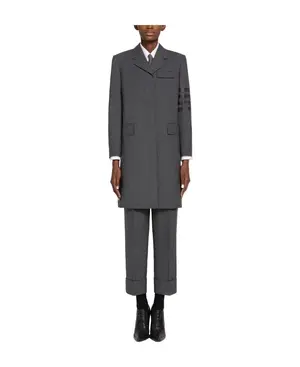 Thom Browne 4-bar Stripe Wool Coat