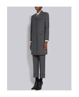 Thom Browne 4-bar Stripe Wool Coat
