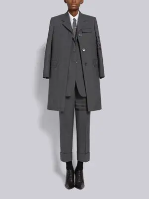 Thom Browne 4-bar Stripe Wool Coat