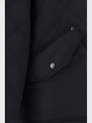 Burberry Long Sleeve Quilted Zip Jacket