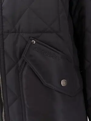 Burberry Long Sleeve Quilted Zip Jacket