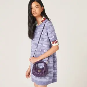 Miu Miu Wander Matelassé Nappa Leather Hobo Mini Bag