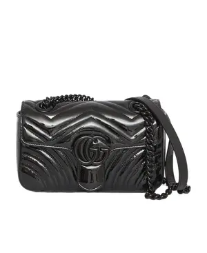 Gucci Gg Marmont Patent Leather Mini Bag