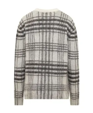 J.W.ANDERSON Logo Intarsia-knit Checked Jumper