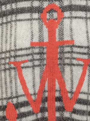 J.W.ANDERSON Logo Intarsia-knit Checked Jumper