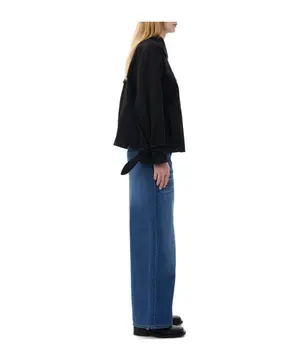 GANNI Herringbone Buttoned Jacket