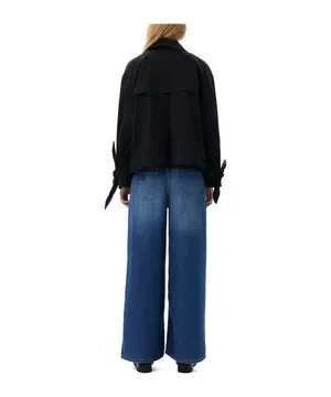 GANNI Herringbone Buttoned Jacket