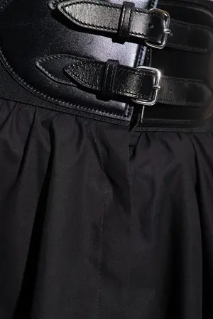 Alaïa High Waist Skirt With Elastic Belt