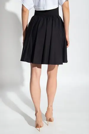 Alaïa High Waist Skirt With Elastic Belt